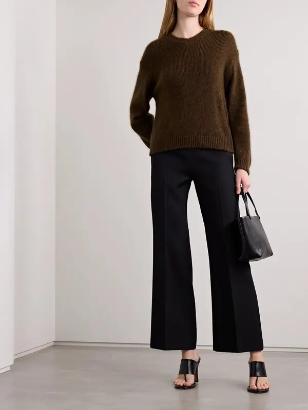 THE ROW Harini Brushed-cashmere Sweater