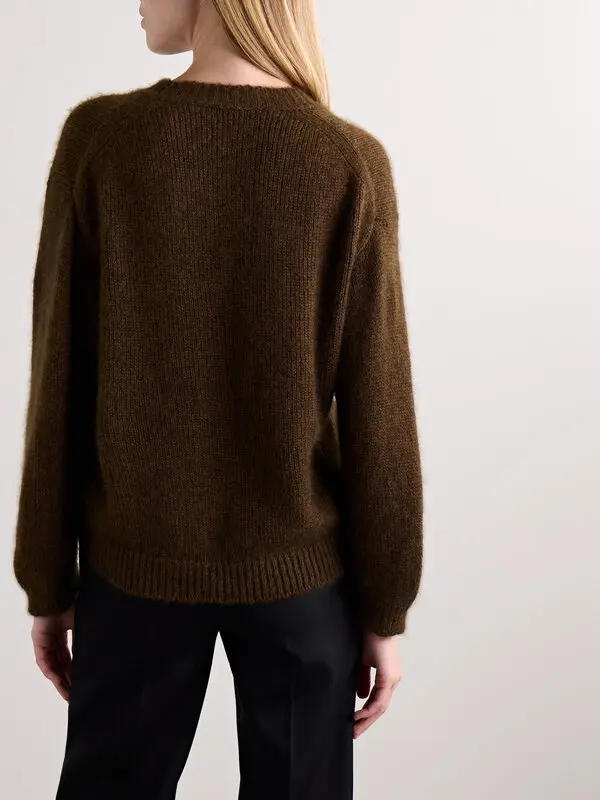 THE ROW Harini Brushed-cashmere Sweater