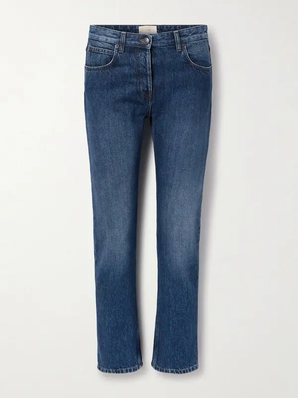 THE ROW Mid-rise Straight-leg Jeans