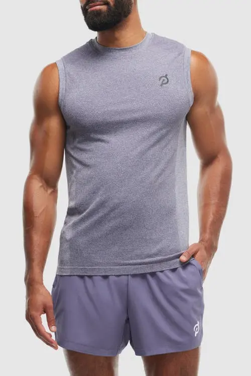 PELOTON Seamless Muscle Tank - Ash