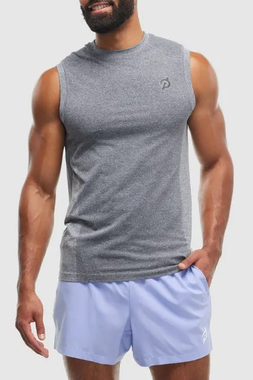 PELOTON Seamless Muscle Tank - Dark Grey