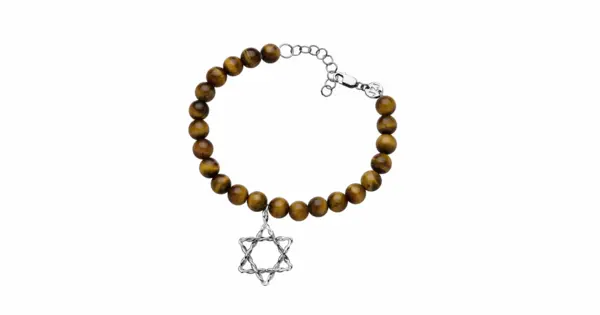 Jennifer Zeuner Jewelry Dov Tiger's Eye Bracelet - One-color