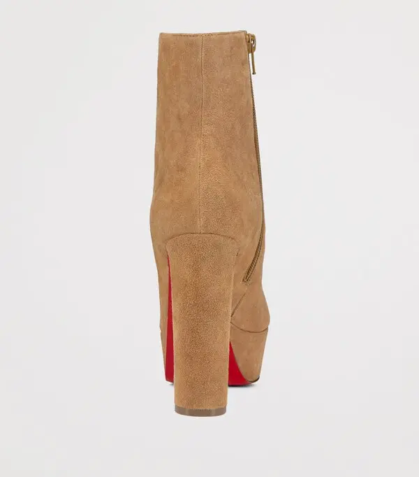 CHRISTIAN LOUBOUTIN Loo Booty Suede Platform Boots