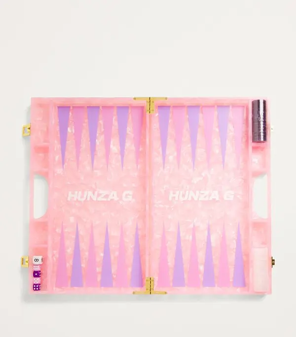 Hunza G X Maison Games Backgammon Set - Pink