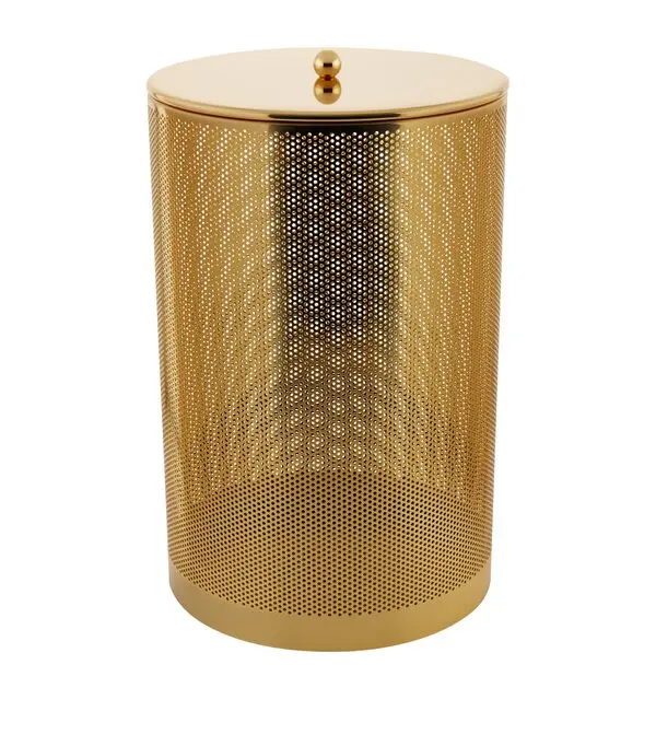 ZODIAC Round Laundry Basket - Gold