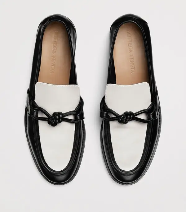 Bottega Veneta Leather Loafers With Knot Detailing