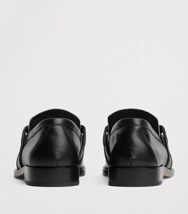 Bottega Veneta Leather Loafers With Knot Detailing
