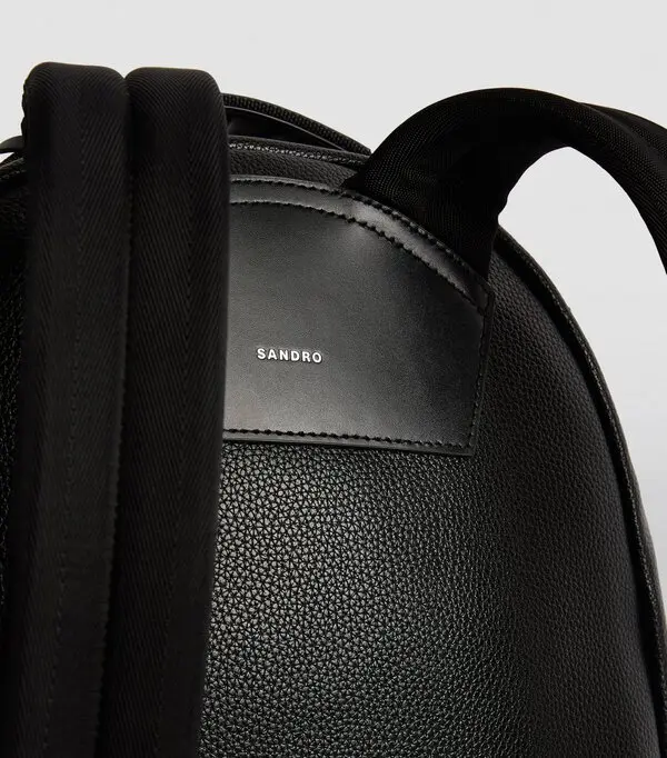 Sandro Leather-trim Backpack