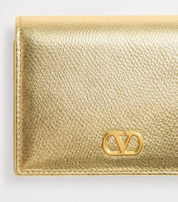 Valentino Garavani Leather Vlogo Signature Bifold Wallet