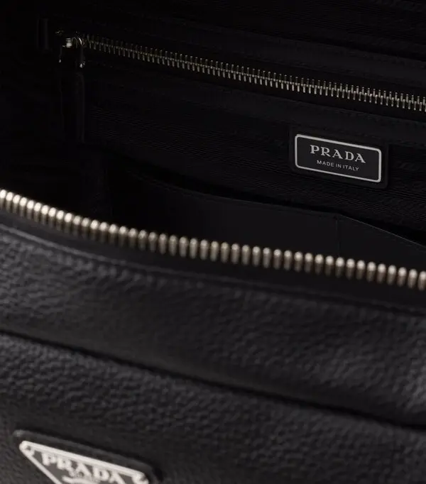 Prada Leather Briefcase - Black