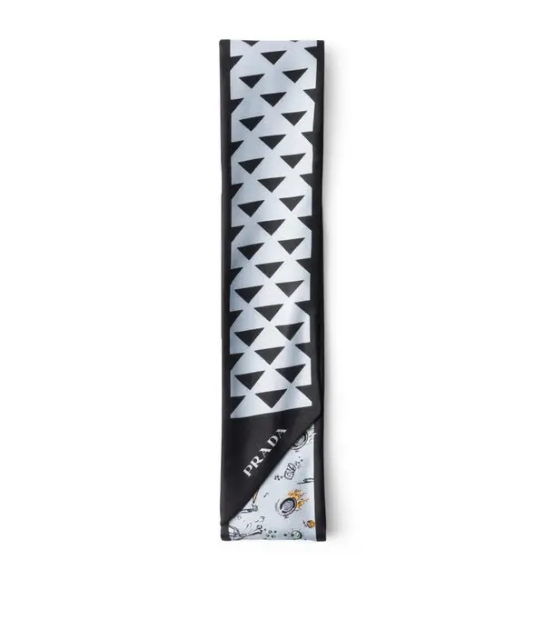 Prada Silk Printed Twilly