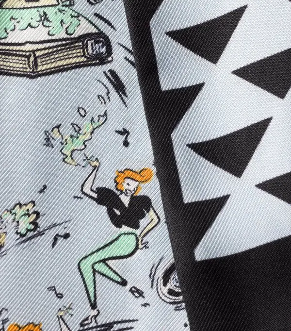Prada Silk Printed Twilly