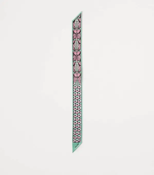 Prada Silk Printed Twilly