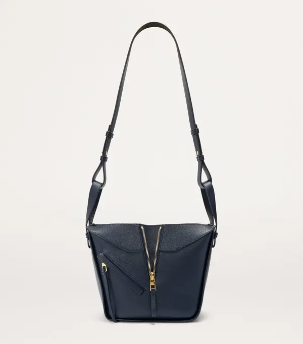 Loewe Leather Hammock Top-handle Bag - Navy