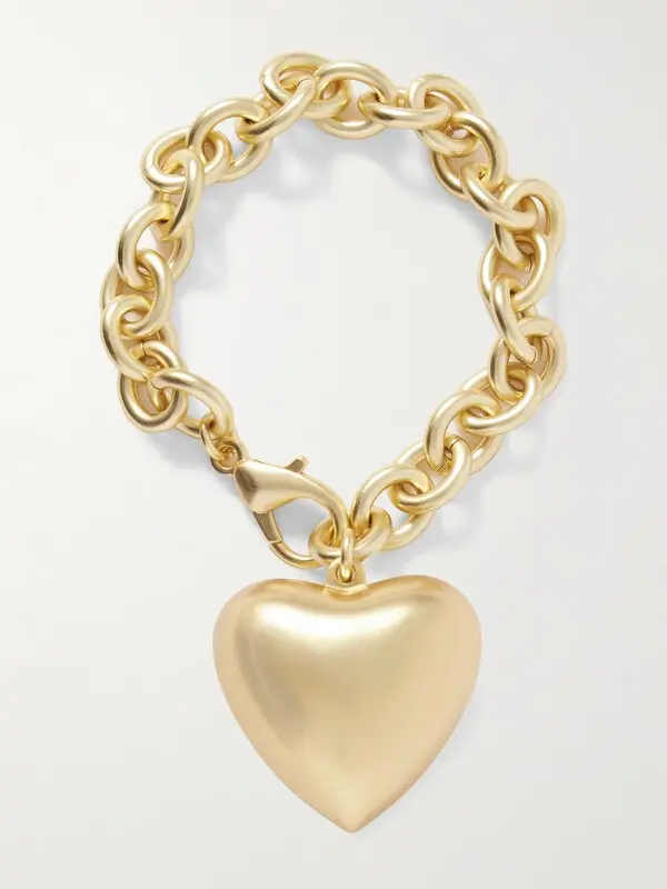 ROXANNE ASSOULIN The Puffy Heart -tone Bracelet - Gold