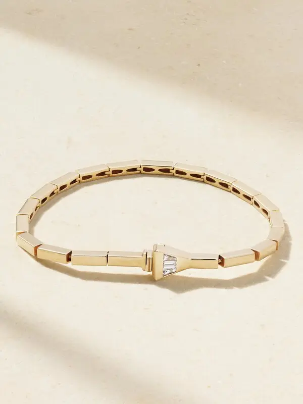 LUCY DELIUS The Lucky One 14-karat Recycled Diamond Bracelet - Gold