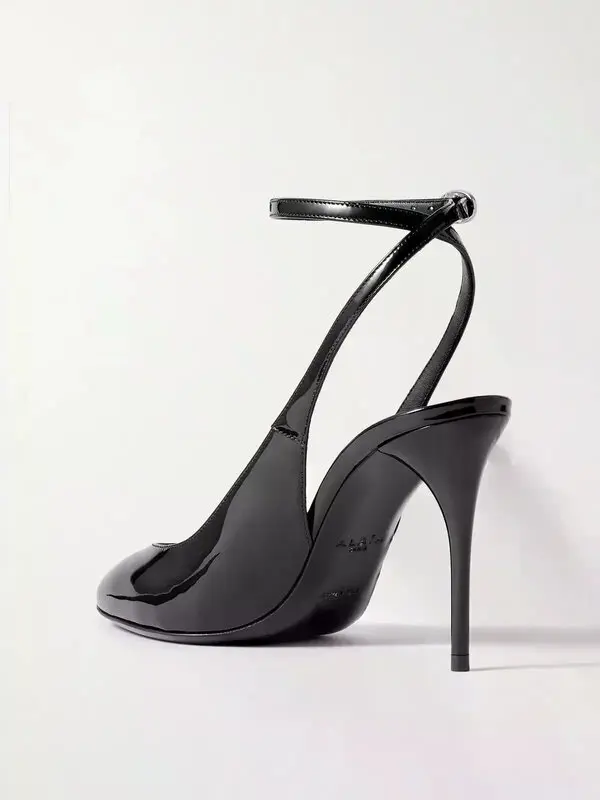 Alaïa 90 Patent-leather Pumps - Black