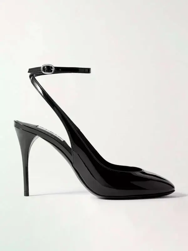Alaïa 90 Patent-leather Pumps - Black