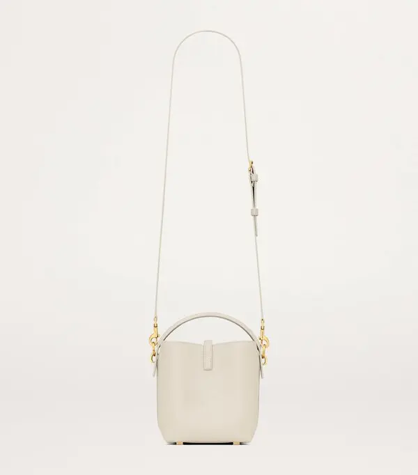Saint Laurent Mini Le 37 Bucket Bag - White