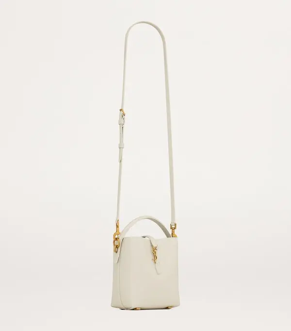 Saint Laurent Mini Le 37 Bucket Bag - White