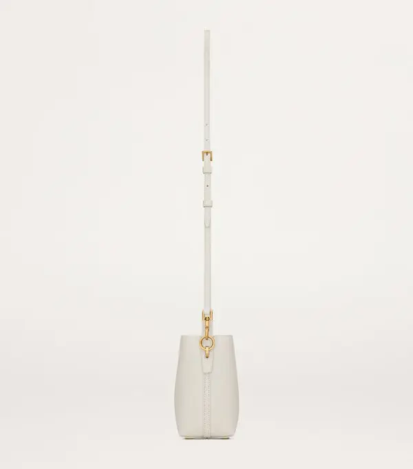 Saint Laurent Mini Le 37 Bucket Bag - White