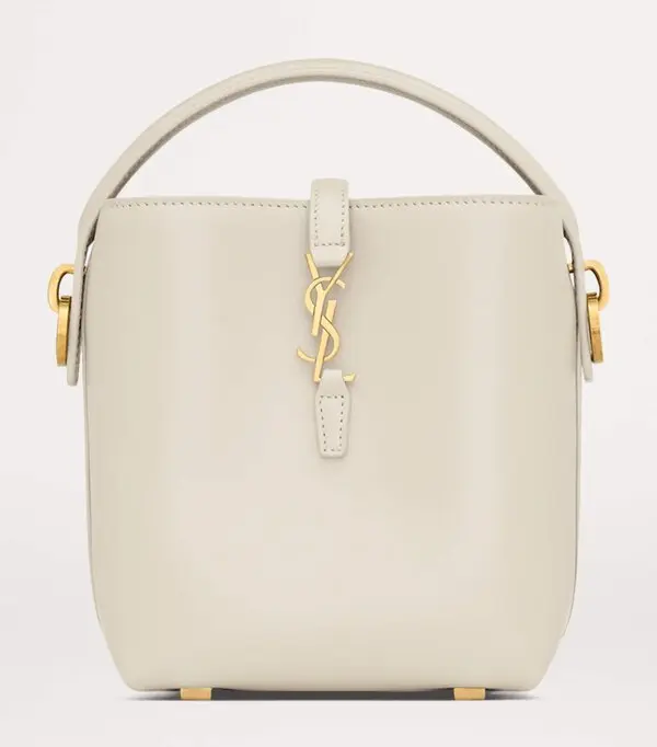 Saint Laurent Mini Le 37 Bucket Bag - White