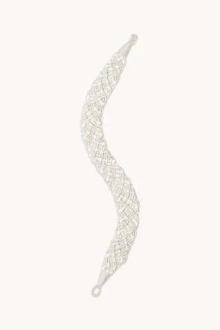 Merlette Natura Braided Belt - White Ivory