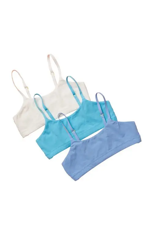YELLOWBERRY Pipit Pima Cotton Bra 3pk - Sky Blues
