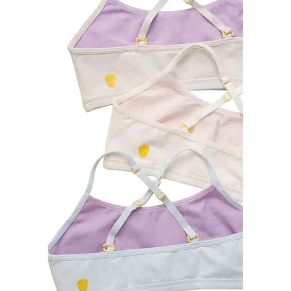 YELLOWBERRY Ladybug Cotton Bra 3pk - Cloud Paint