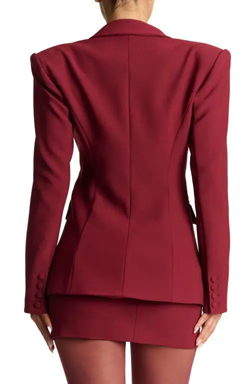 Naked Wardrobe Fitted Blazer - Cabernet