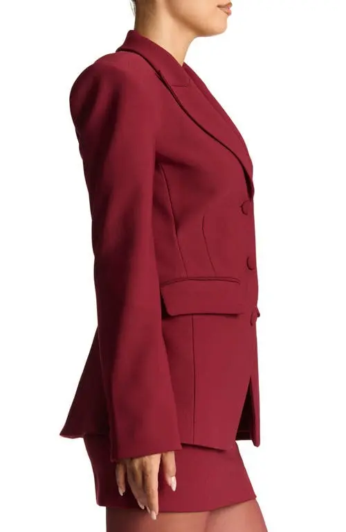 Naked Wardrobe Fitted Blazer - Cabernet