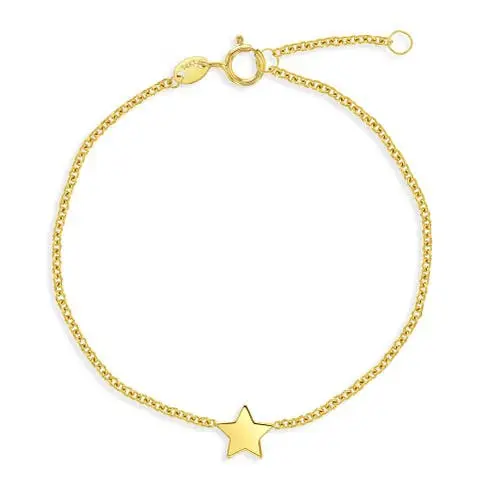 IN SEASON JEWELRY 14k Polished Star Bracelet - Gold