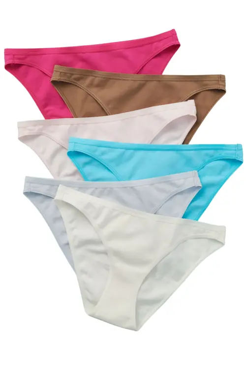 YELLOWBERRY Petal Pima Cotton Bikini Underwear 6pk - Mountain Trail