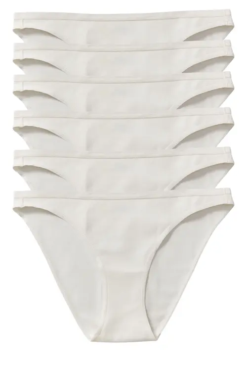 YELLOWBERRY Sunny Cotton Underwear 8pk - White