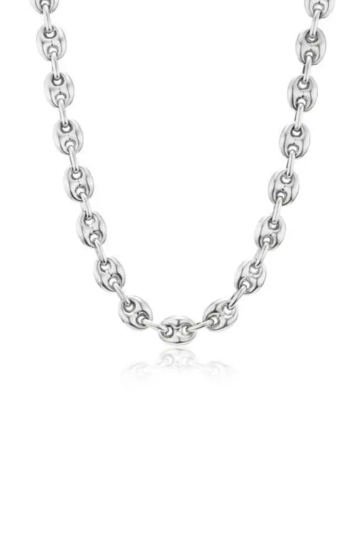 Sheryl Lowe Large Puffy Mariner Chain - Sterling Silver