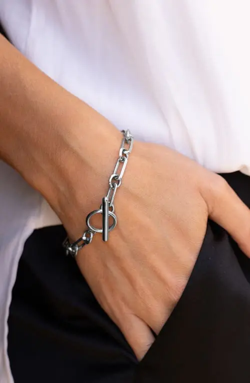 Sheryl Lowe Oval Link Chain Bracelet With Toggle