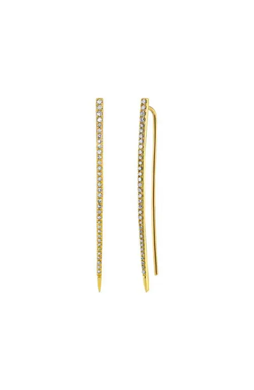 Sheryl Lowe Diamond Spike Earrings - 14kt Yellow Gold
