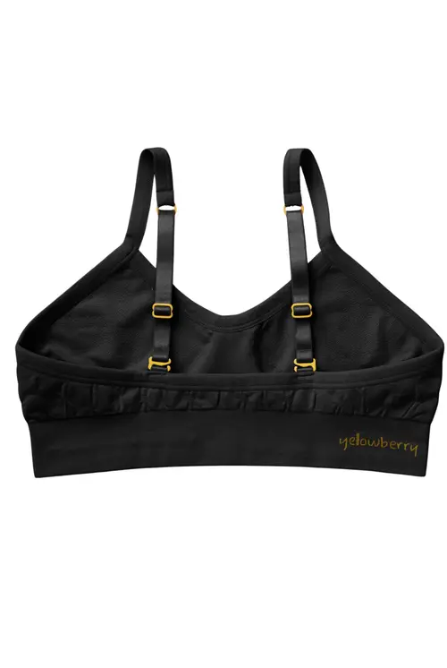 YELLOWBERRY Poppy Seamless Bra - Black