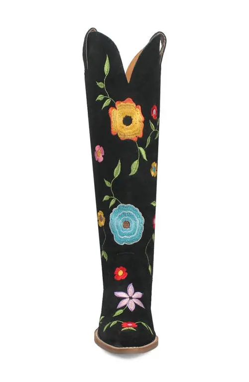 DINGO Flower Power Knee High Western Boots