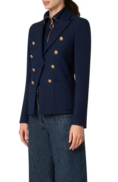 Akris Stretch Crepe Blazer