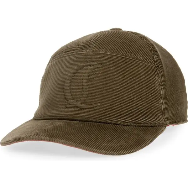 CHRISTIAN LOUBOUTIN Enky Mooncrest Baseball Cap - Silex