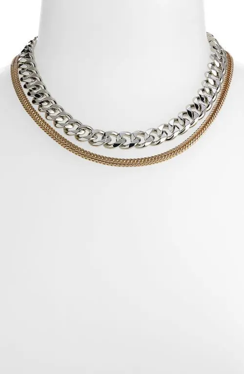 Demarson Bronx Double Chain Necklace