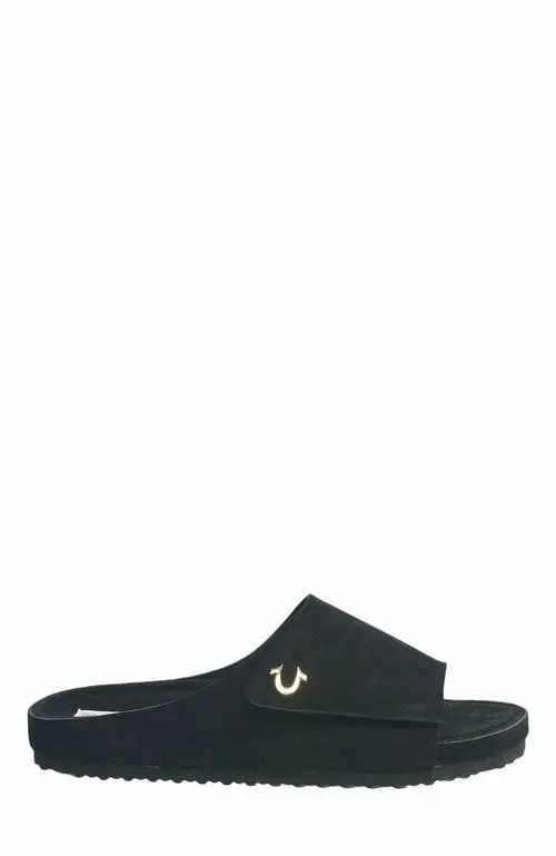 True Religion Billy Velcro Strap Sandal - Black
