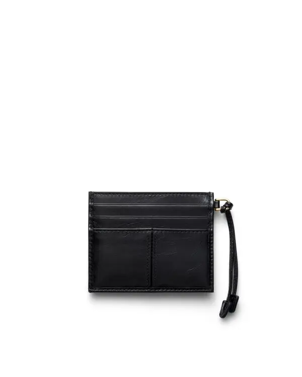 Prada Leather Card Holder - Black