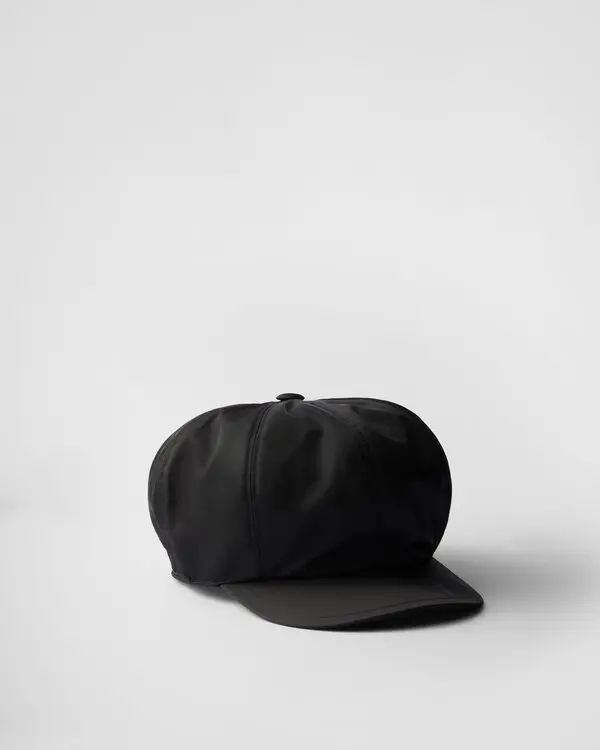 Prada Re-nylon Newsboy Cap - Black