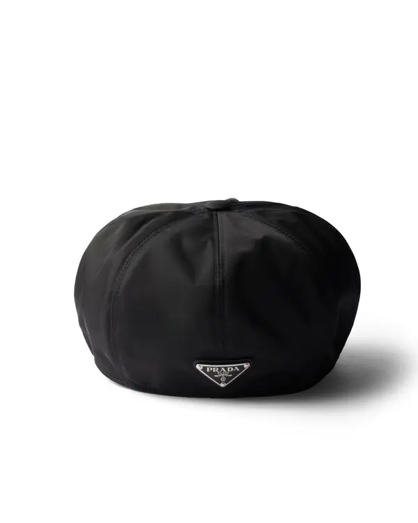 Prada Re-nylon Newsboy Cap - Black