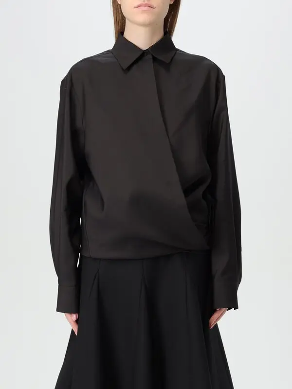 Valentino Garavani Draped Shirt - Black