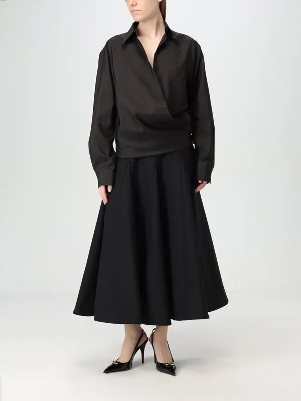 Valentino Garavani Draped Shirt - Black
