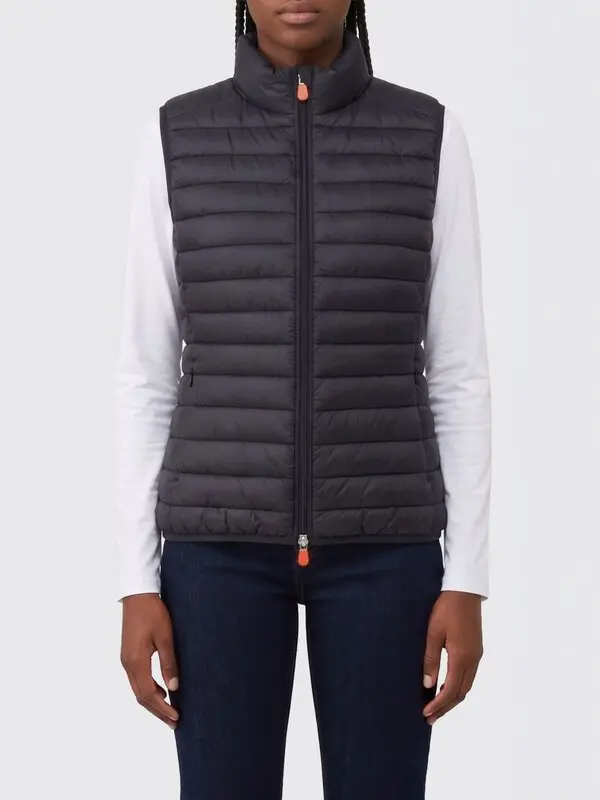 SAVE THE DUCK Charlotte Quilted Nylon Padded Vest - Black