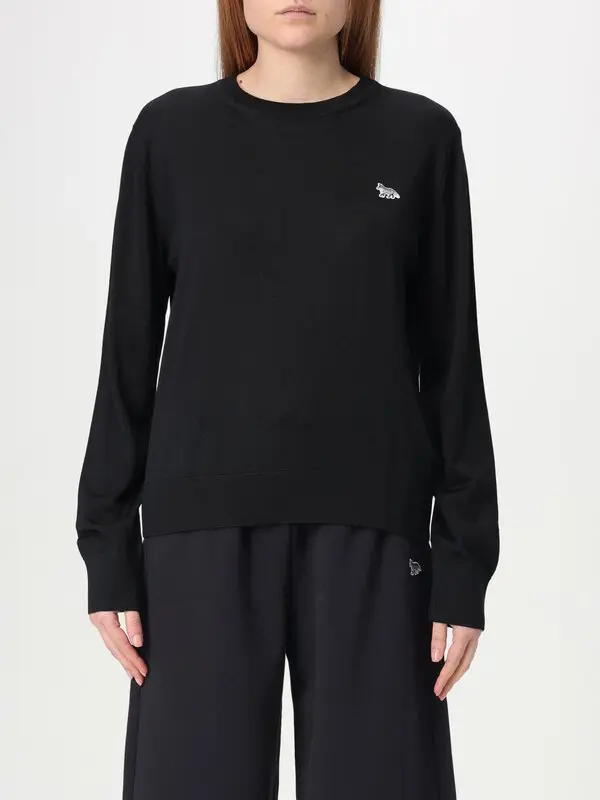 Maison Kitsuné Crew Neck Sweater - Black